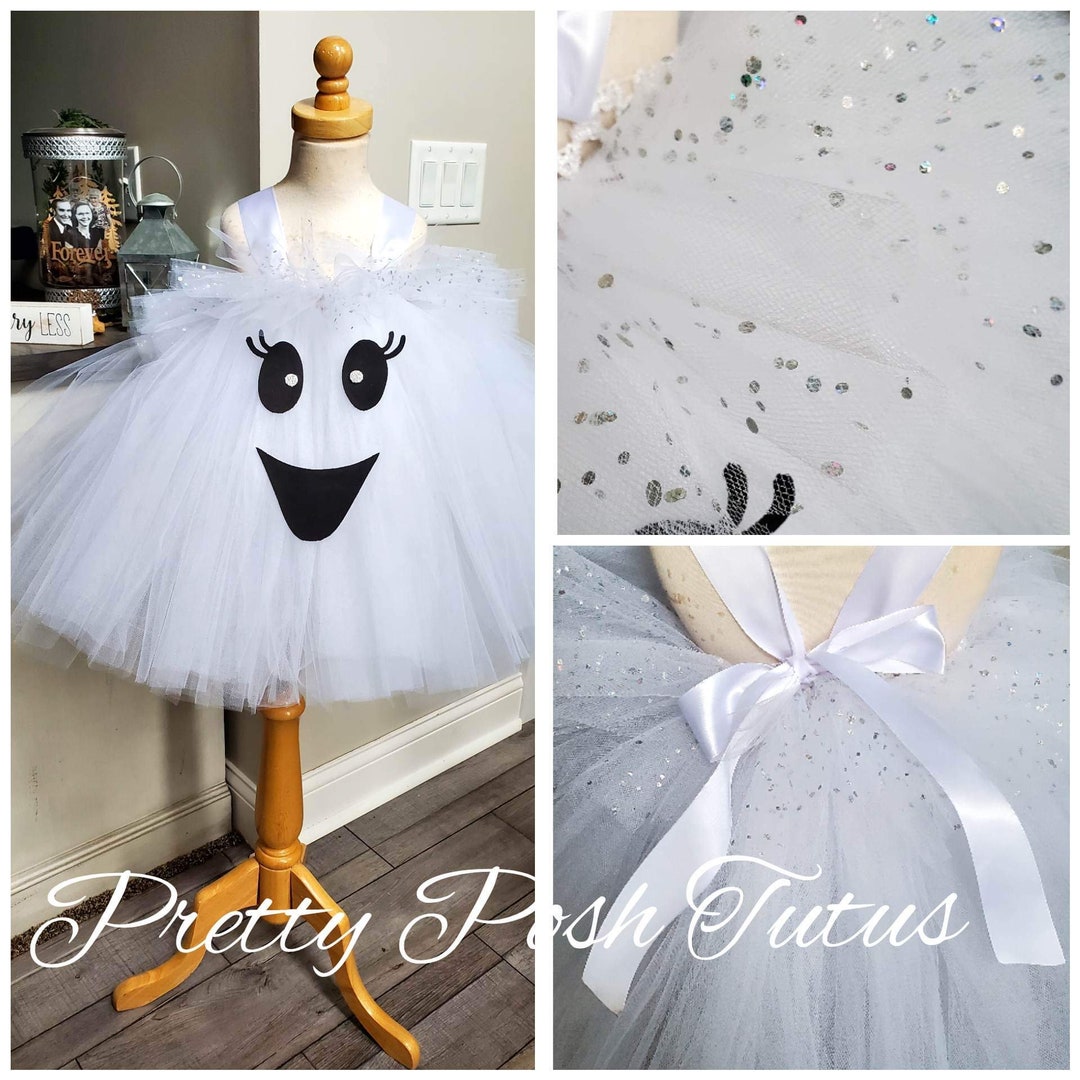 Ghost Costume, Boo Baby Costume, Toddler Tutu Dress, Ghost Tutu, All ...