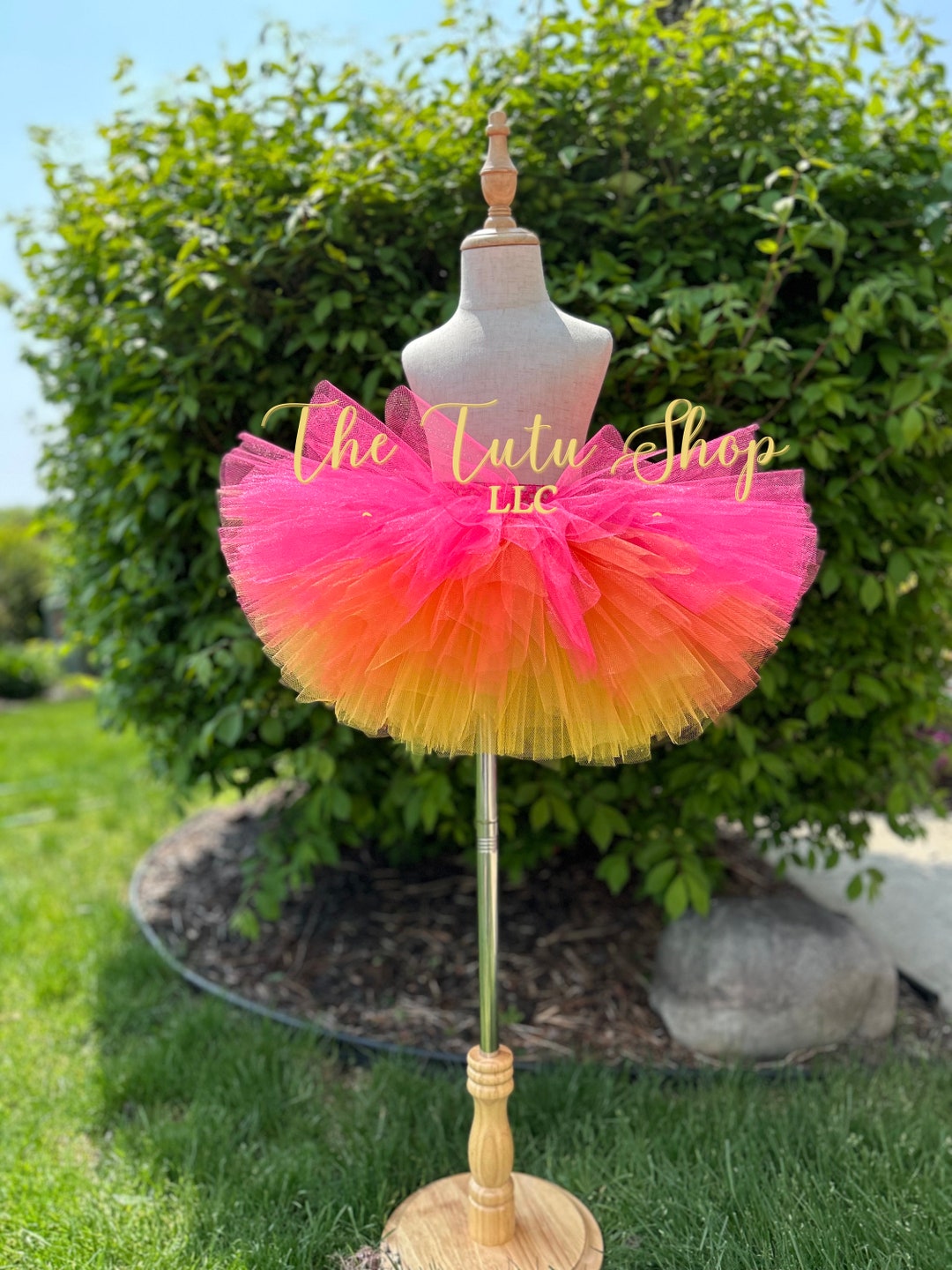 DIY Summer Crush Tutu, Hot Pink, Orange, Yellow Tutu, Birthday Tutu ...