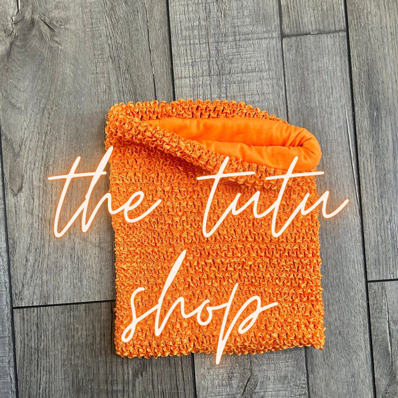 Orange Lined Tutu Top, Orange Lined Top, 9x10in Tutu Top, Crochet Top ...