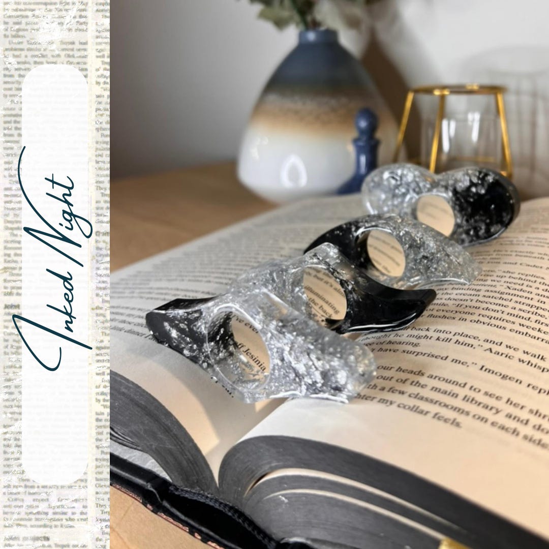 Inked Night Page Keepers | Metallic Thumb Page Holder | Book ...