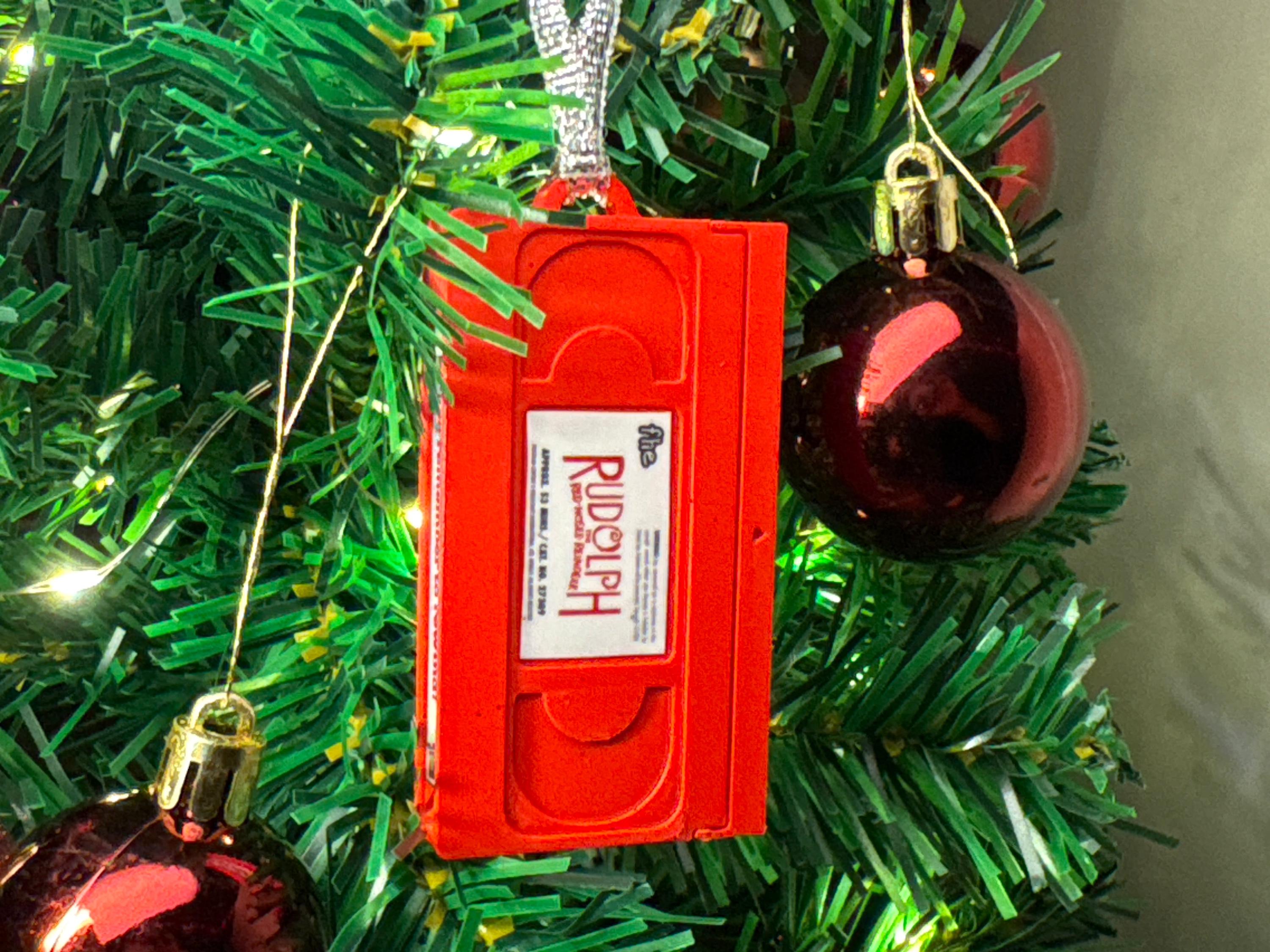 Custom VHS Movie Christmas Ornament | Customizable 3D Printed Retro ...