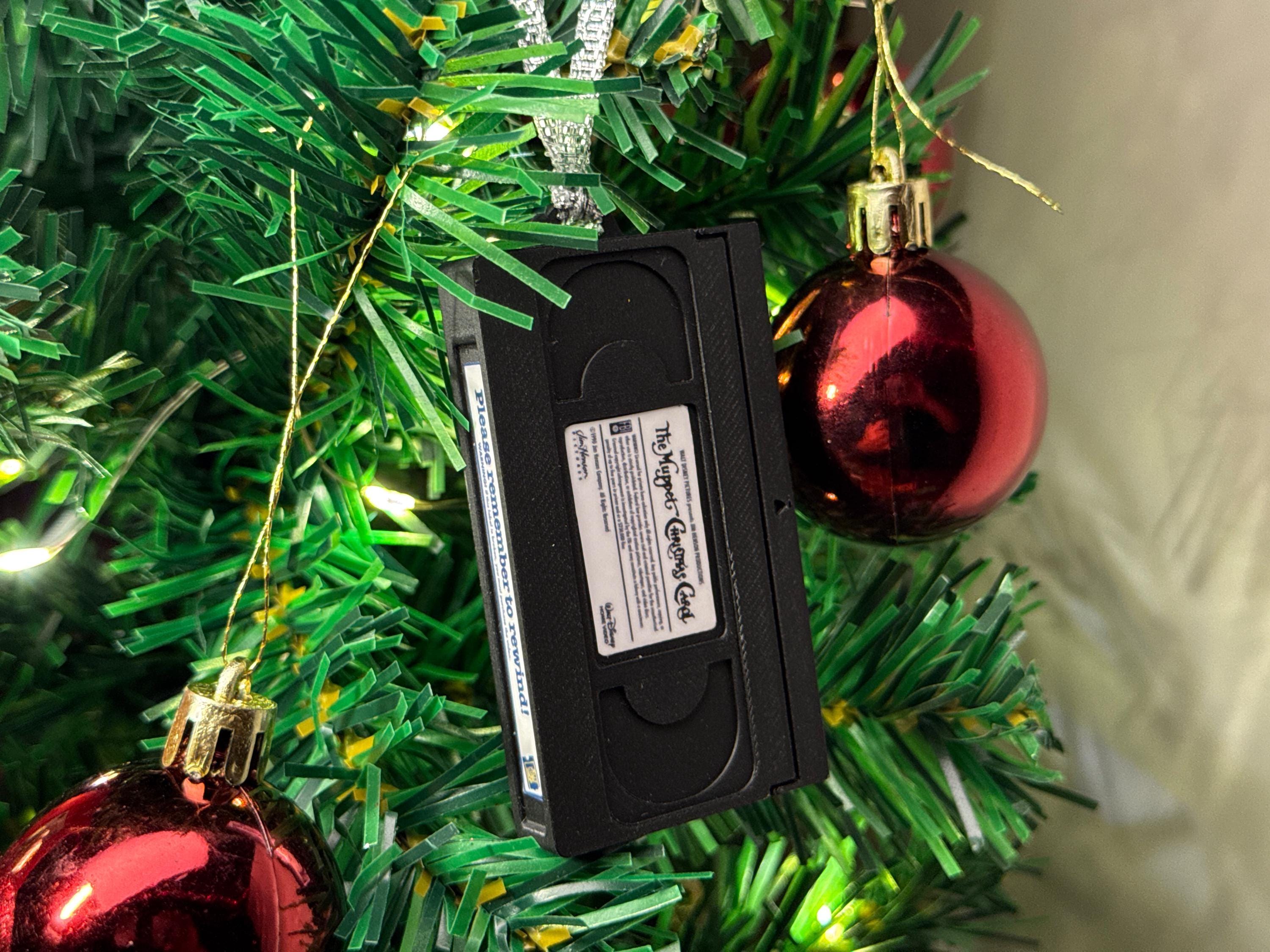 Custom VHS Movie Christmas Ornament | Customizable 3D Printed Retro ...