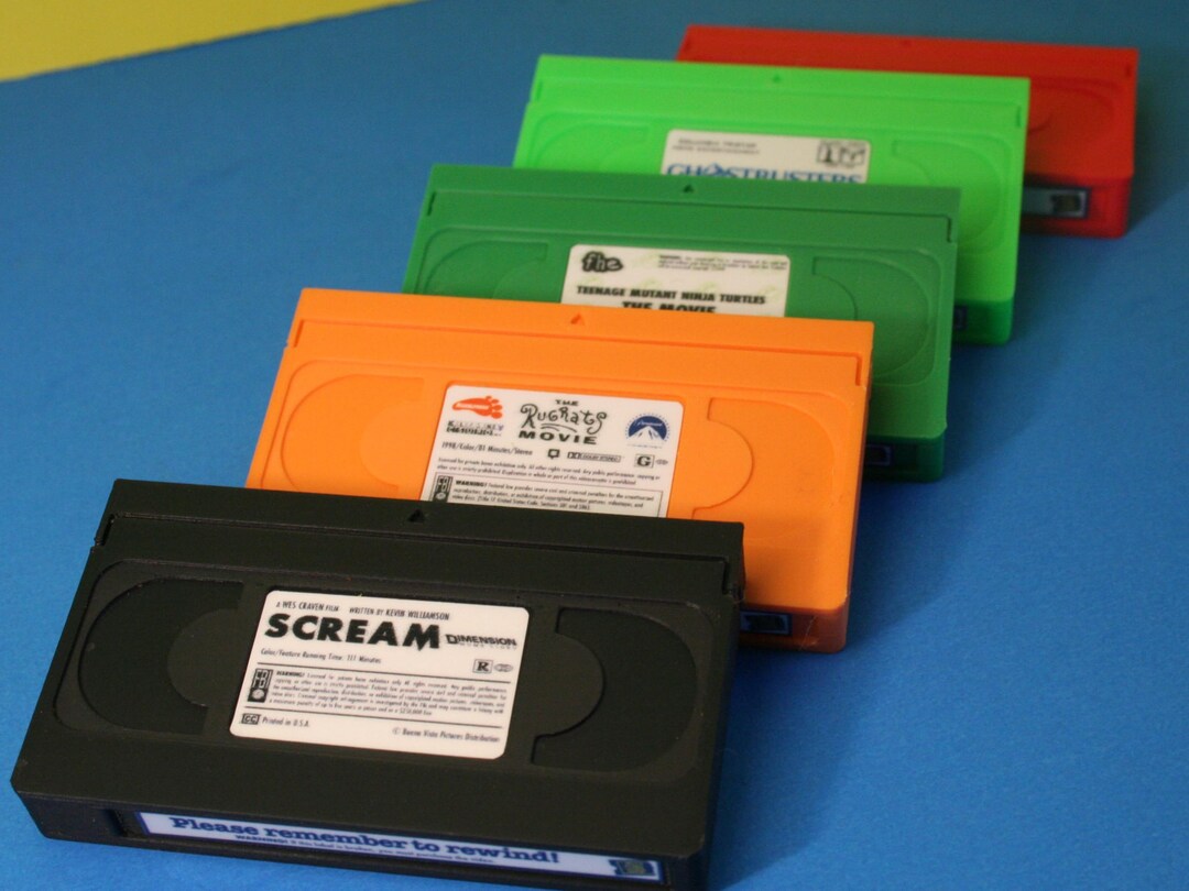 Custom VHS Movie Magnet | Retro 3D Printed Video Tape | Personalized ...