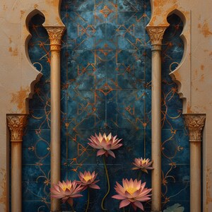 Moroccan Majesty Handcrafted Zellige Tile Art Canvas LIMITED EDITION Digital Prints - Etsy