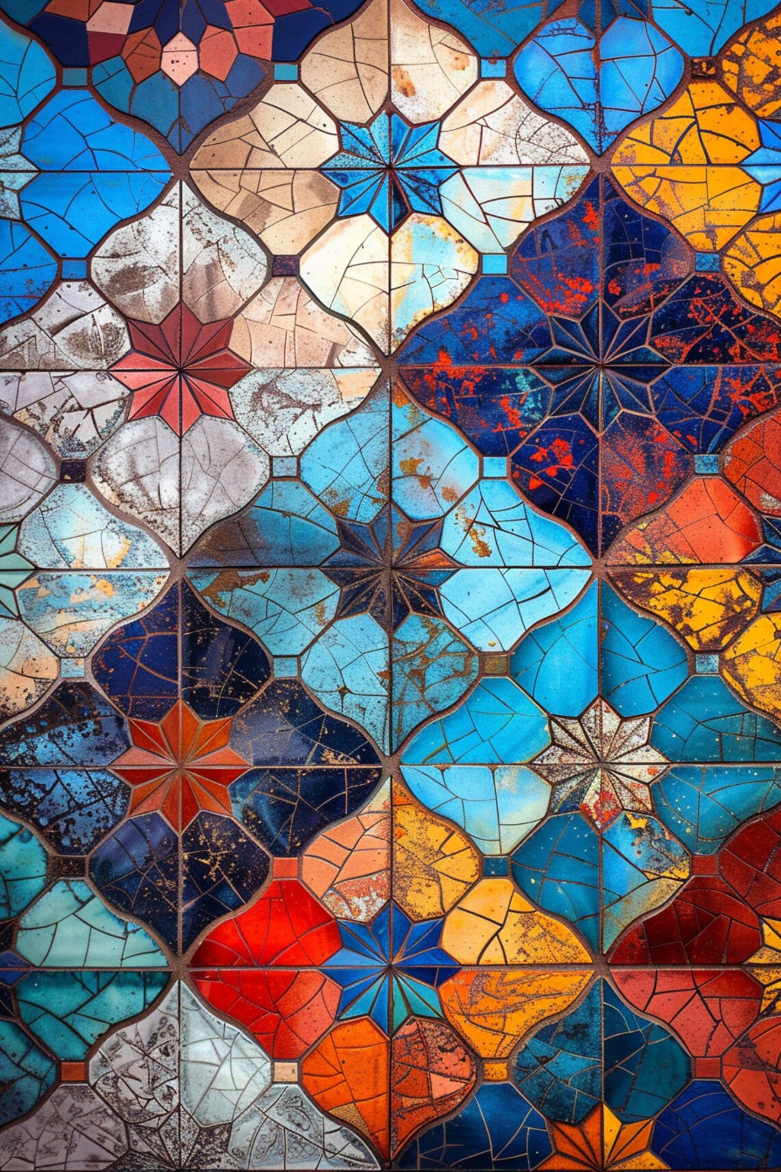 Ottoman Splendor - Turkish Ceramic Tile Art Canvas - LIMITED EDITION - Etsy