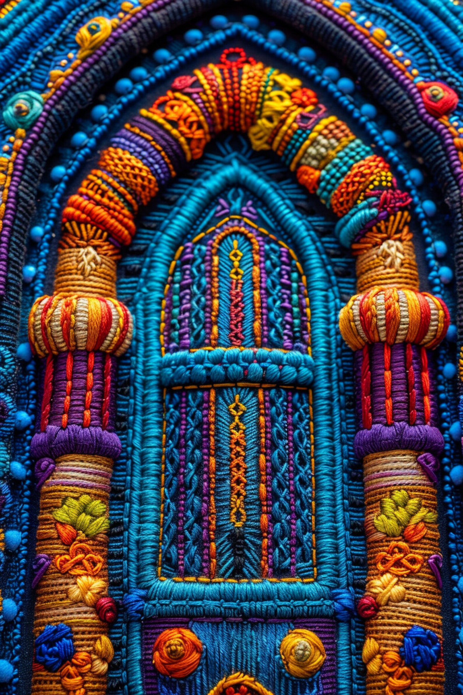 Persian Geometric Artistry Glass Patterns Digital Prints Limited ...