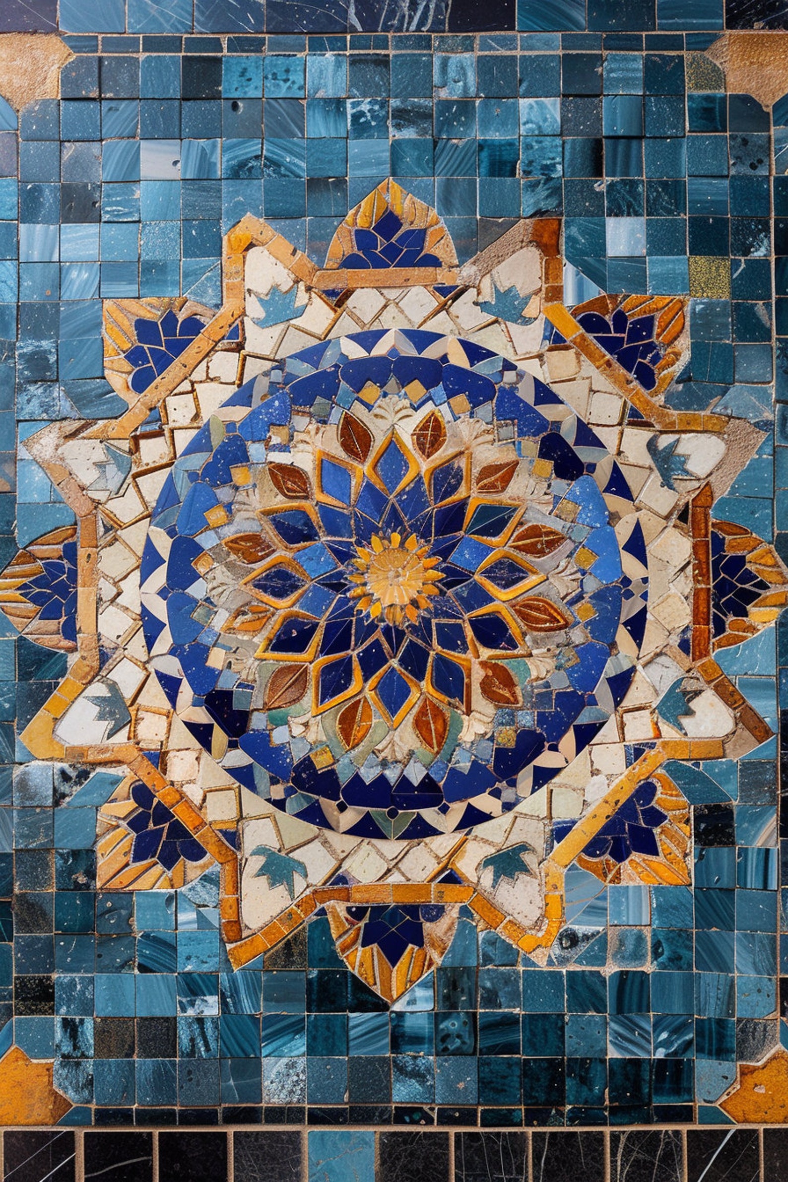 Moroccan Majesty Handcrafted Zellige Tile Art Canvas LIMITED EDITION Digital Prints - Etsy