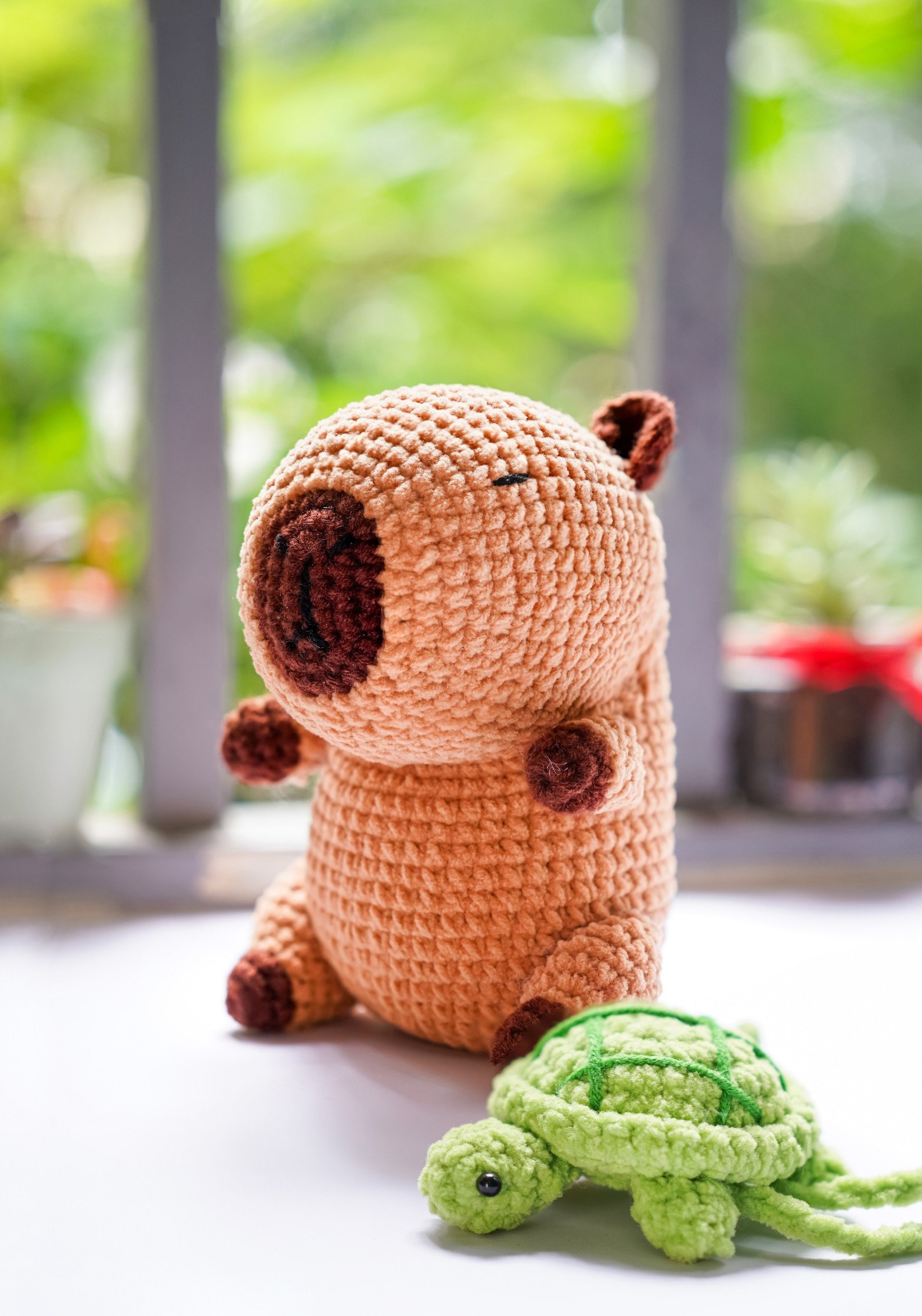Capybara With Turtle Backpack Plushies Crochet Pattern, Tutorial PDF in ...