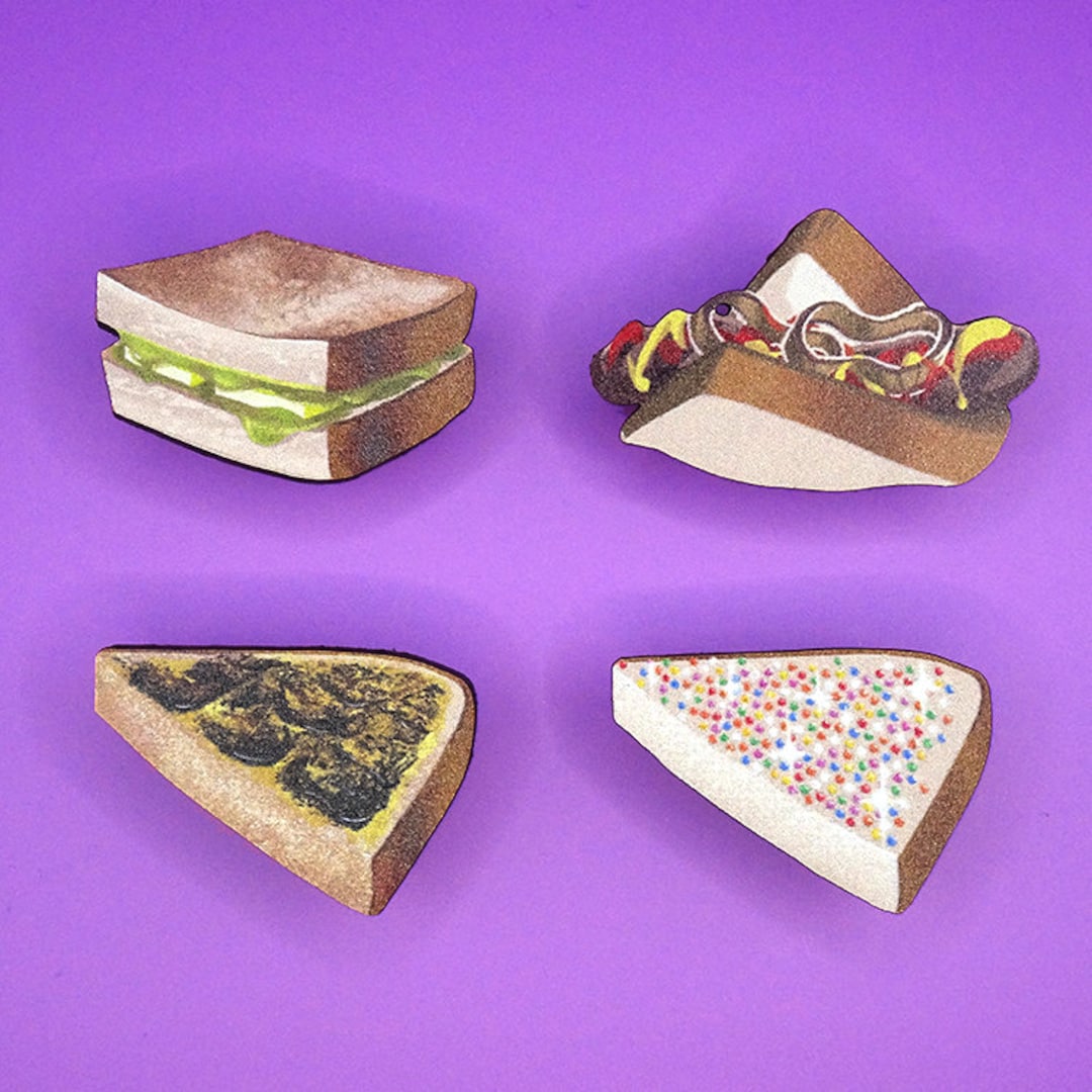Aussie Asian Toast Wooden Pins - Etsy