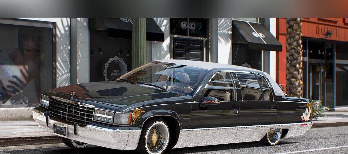 1995 Cadillac Fleetwood Lowrider Monalisa Fivem Ready, Fivem Cars ...