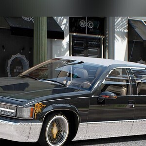 1995 Cadillac Fleetwood Lowrider Monalisa Fivem Ready, Fivem Cars ...