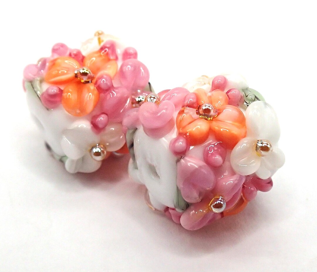 Raspberry Peach Gilded Garden Barrels - Etsy