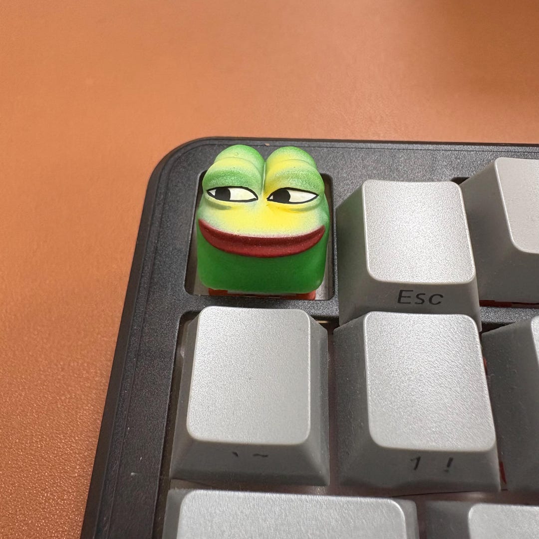 Pepe the Frog Artisan Keycap: Cherry MX Mechanical Keyboard - Etsy