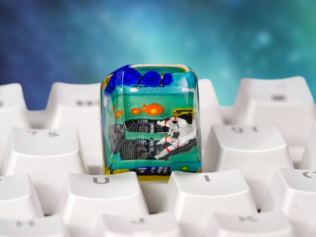 LIMITED SALE 50% Astronaut Cabin Keycap, Galaxy Keycap, Interstellar ...