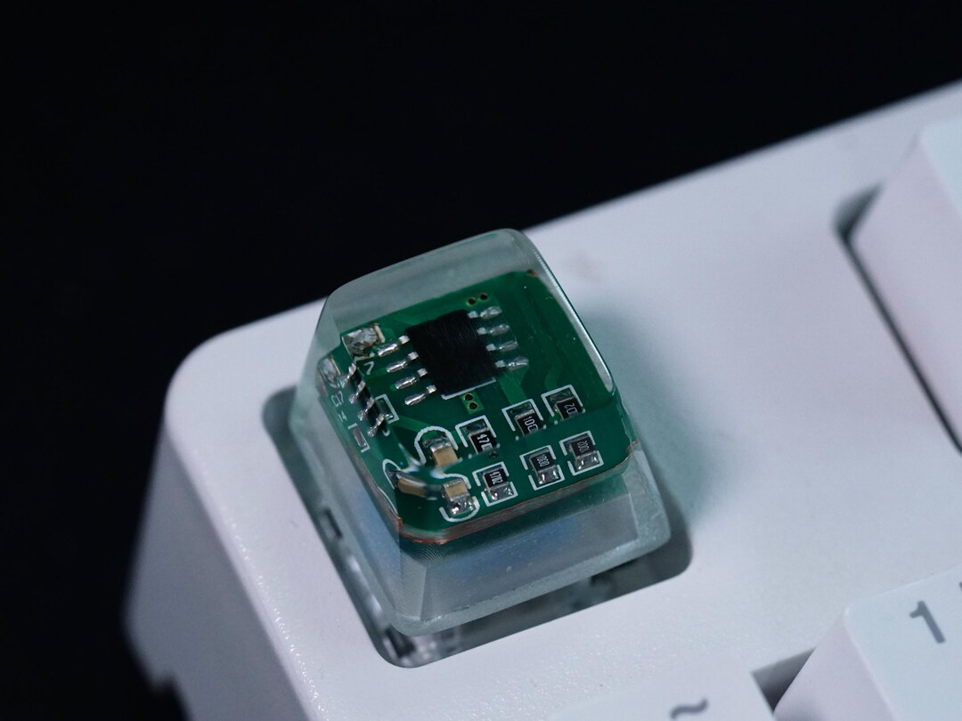 Green Circuit Board Chip Keycap Set, Artisan Keycap for MX Cherry ...