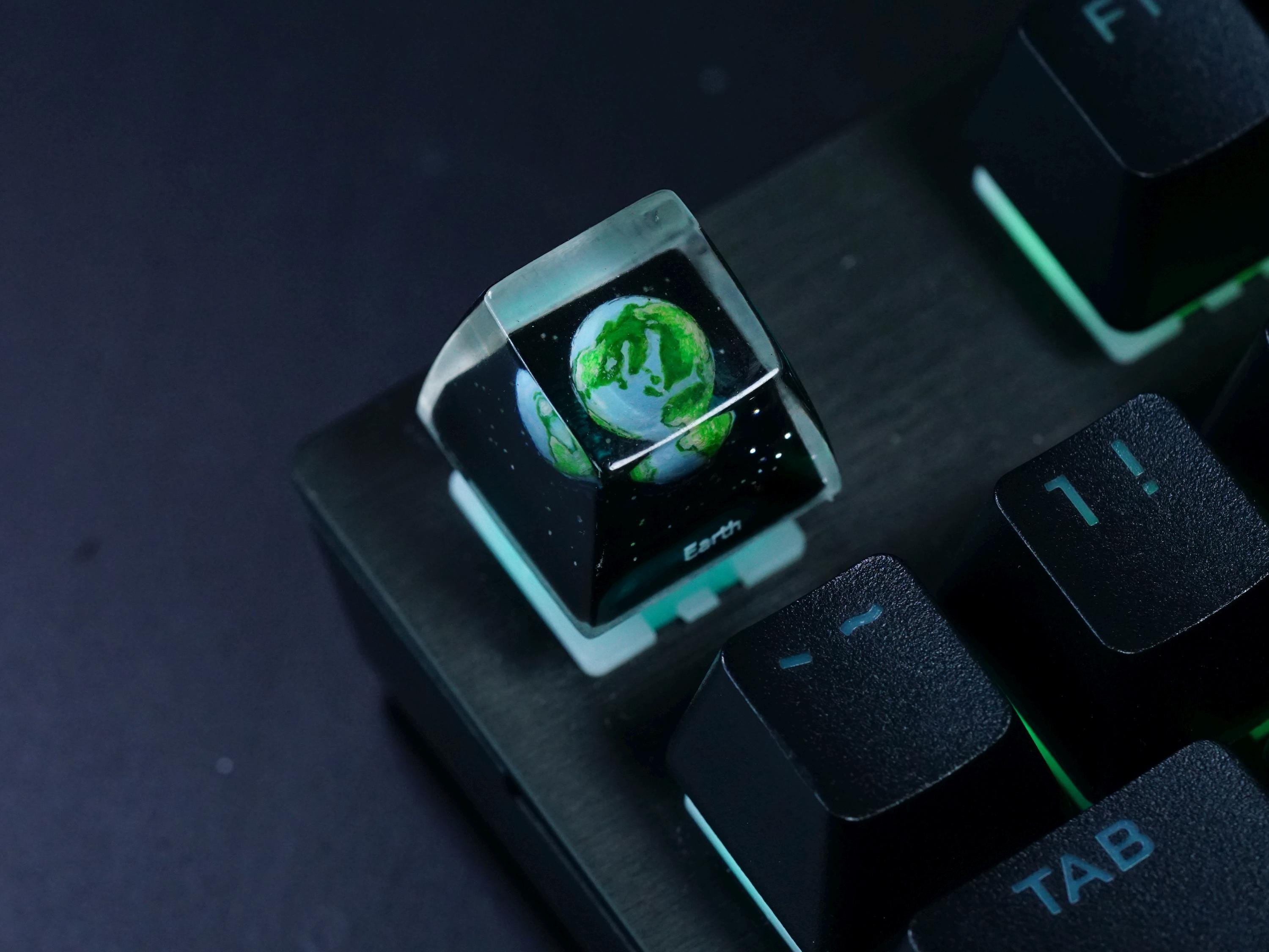 EARLY BIRD Earth Planet Keycaps, Solar System Keycap Set for Mechanical ...