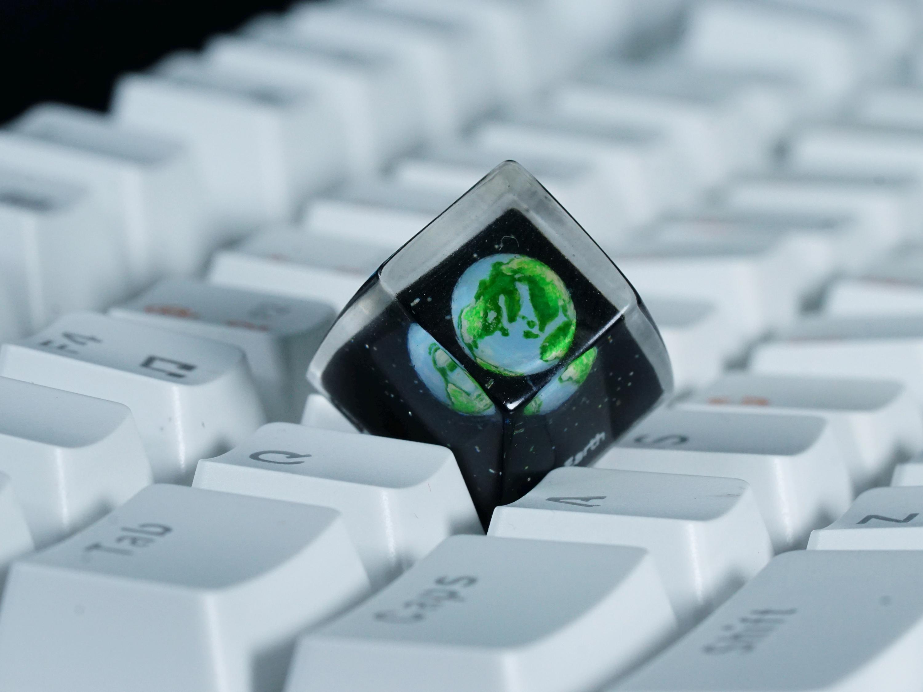 EARLY BIRD Earth Planet Keycaps, Solar System Keycap Set for Mechanical ...