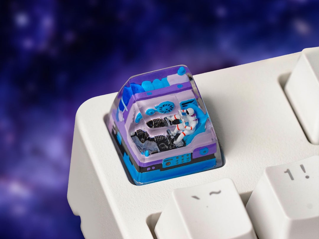 LIMITED SALE 50% Astronaut Cabin Keycap, Galaxy Keycap, Interstellar ...