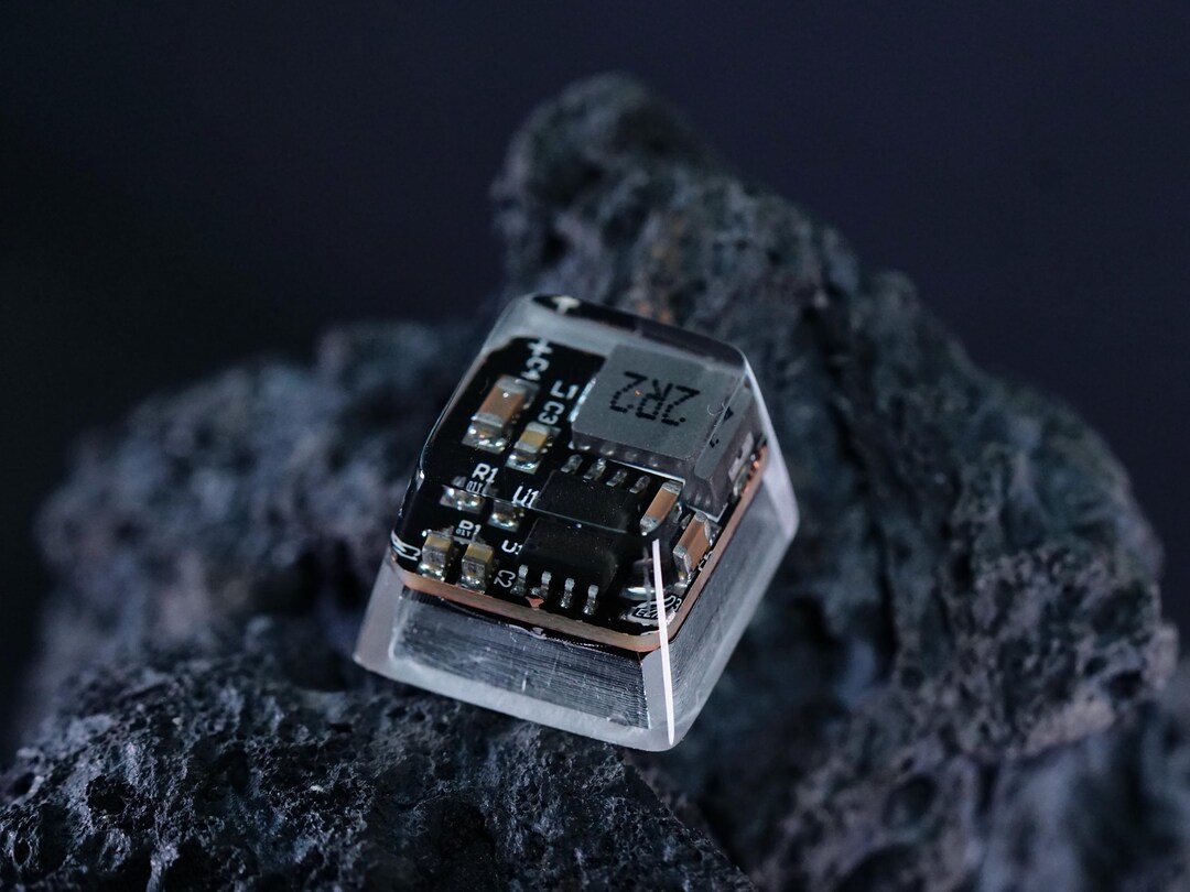 Black Circuit Board Chip Keycap Set, Artisan Keycap for MX Cherry ...