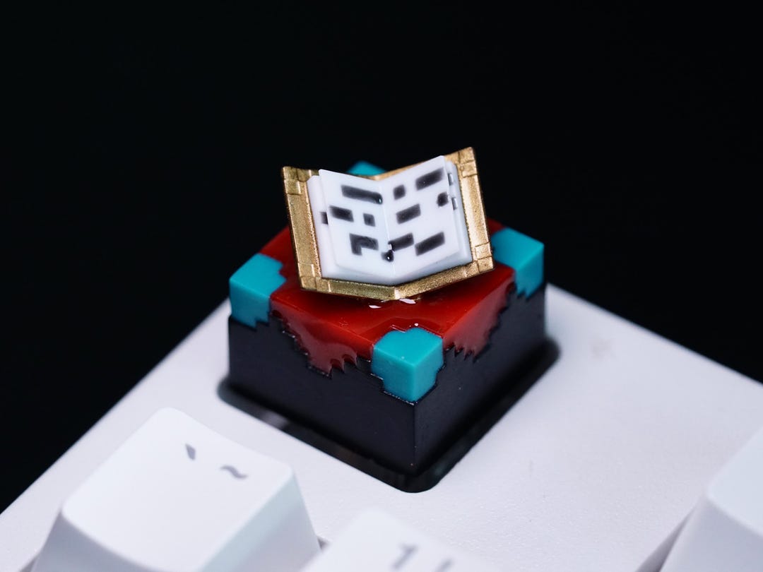 Enchanted Book Keycap, Minecraft-inspired Artisan Keycap for Cherry MX ...