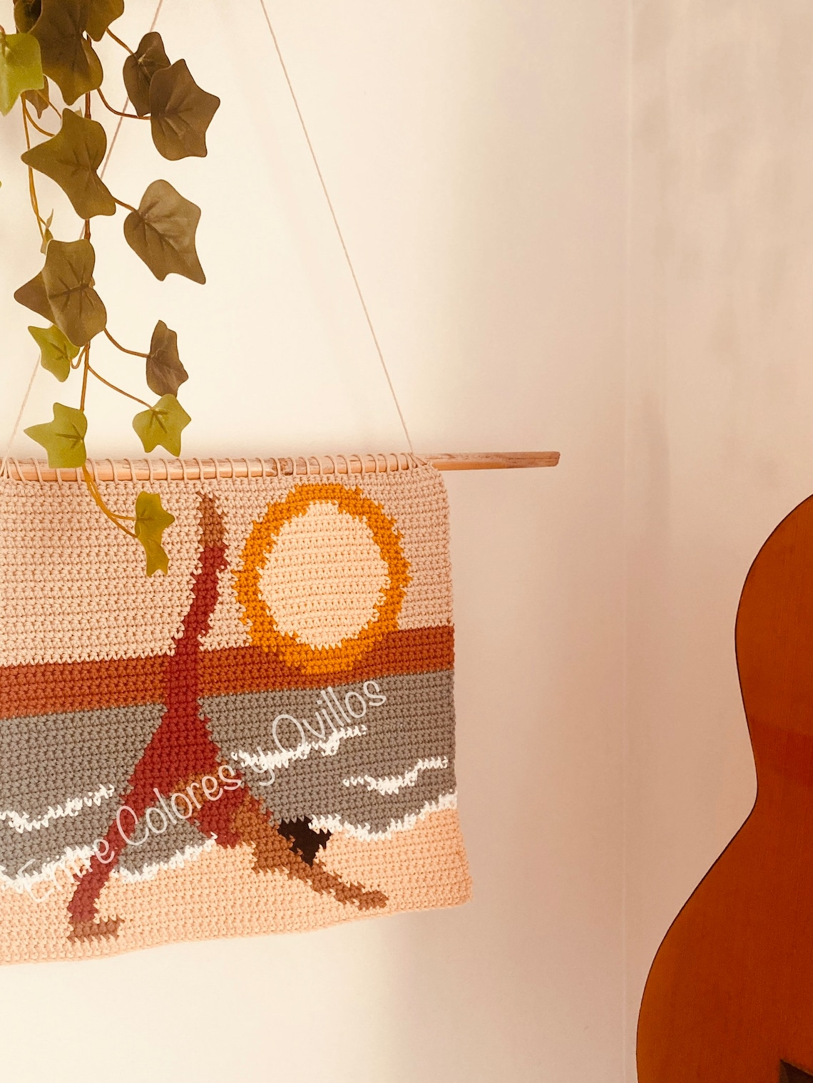 Yoga Beach Crochet Wall Hanging Pattern · Intarsia · PDF · English ...