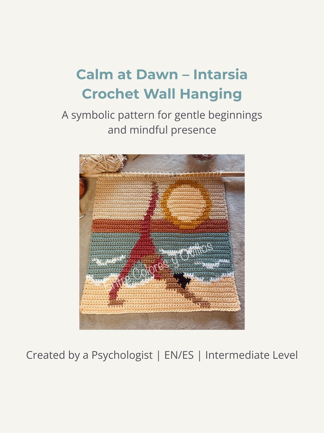Yoga Beach Crochet Wall Hanging Pattern · Intarsia · PDF · English ...