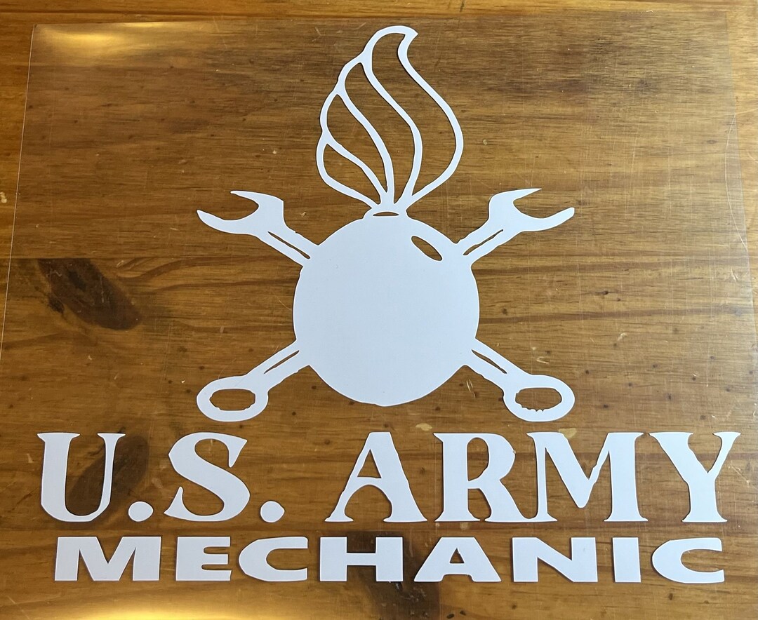 US Army Mechanic Sticker Various Sizes and Colors Available - Etsy