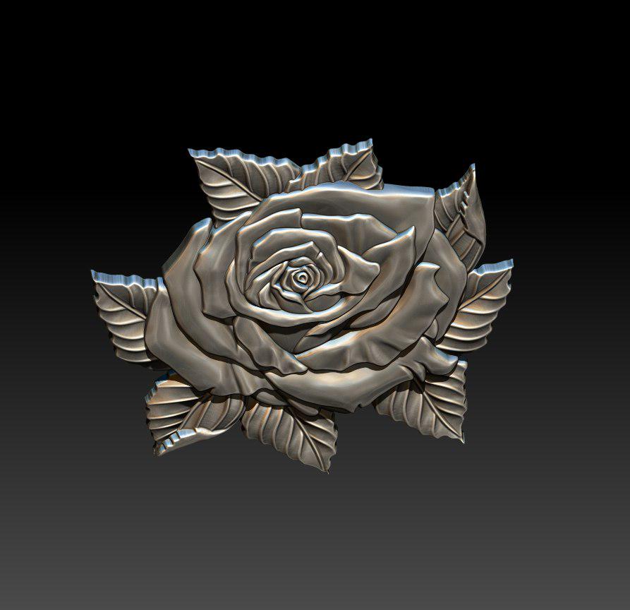 Rose Flower, 3D Model STL File, 3d Print Files, CNC File, 3d Cnc Model ...