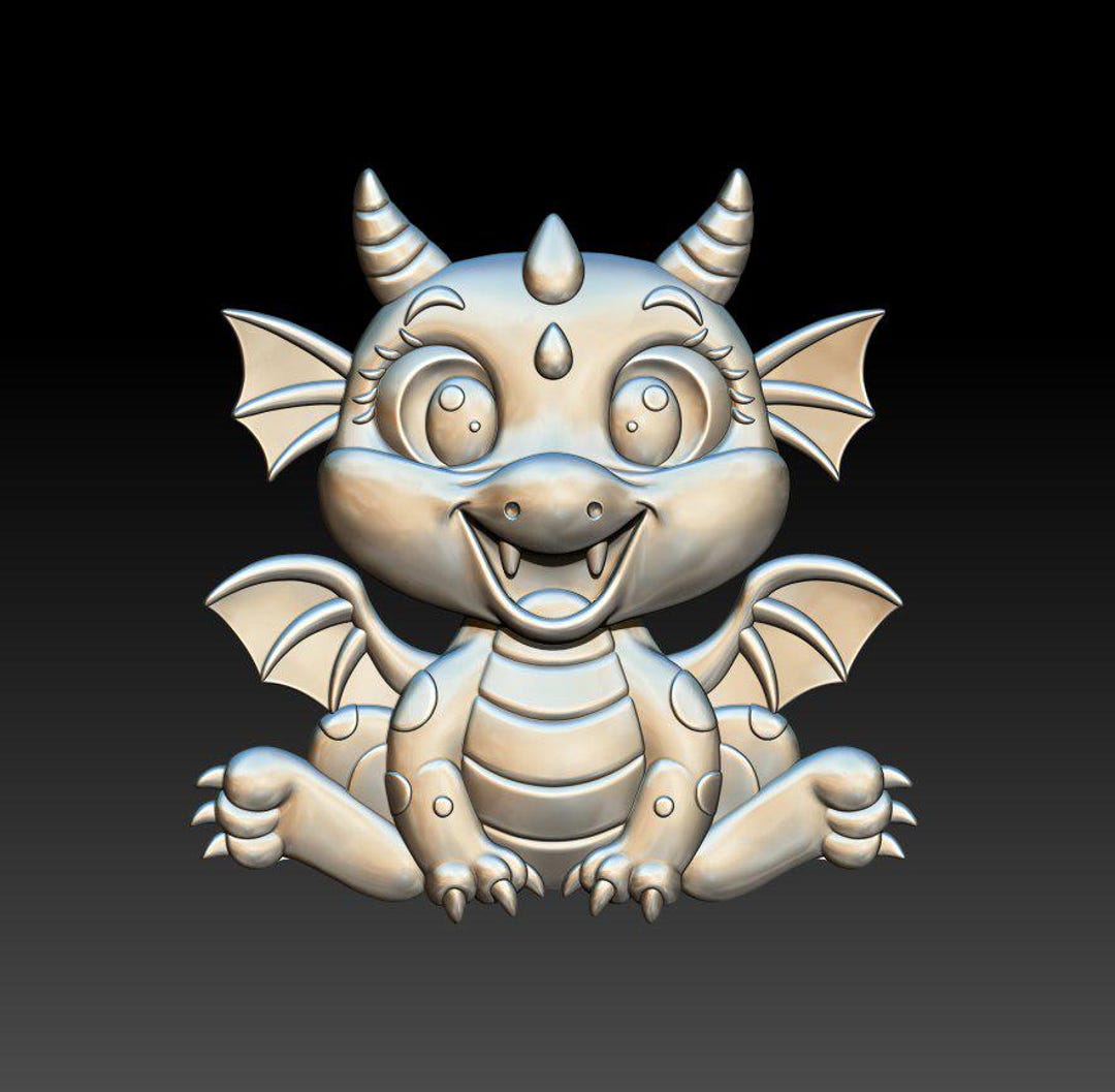 Dragon Relief, 3D Model STL File, CNC Router, 3d Print Files - Etsy