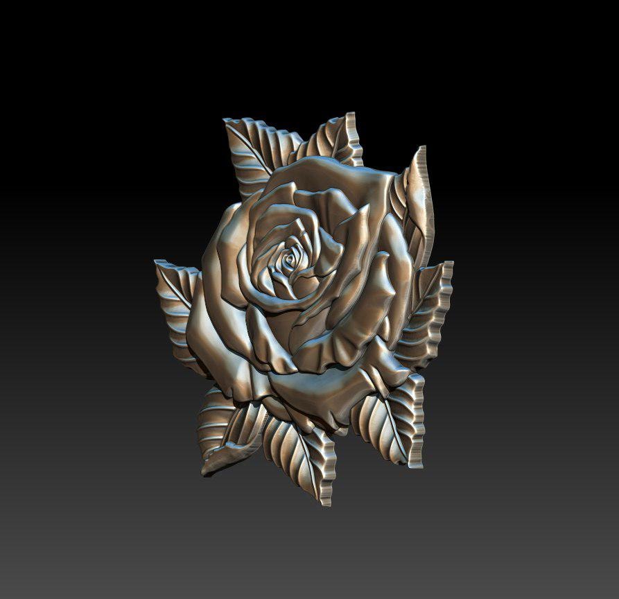 Rose Flower, 3D Model STL File, 3d Print Files, CNC File, 3d Cnc Model ...