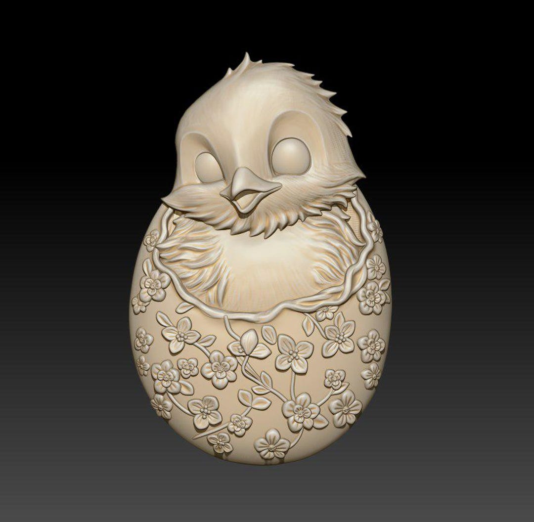 Easter Chicken, 3D Model STL File, 3d Print Files, CNC File, 3d Cnc ...