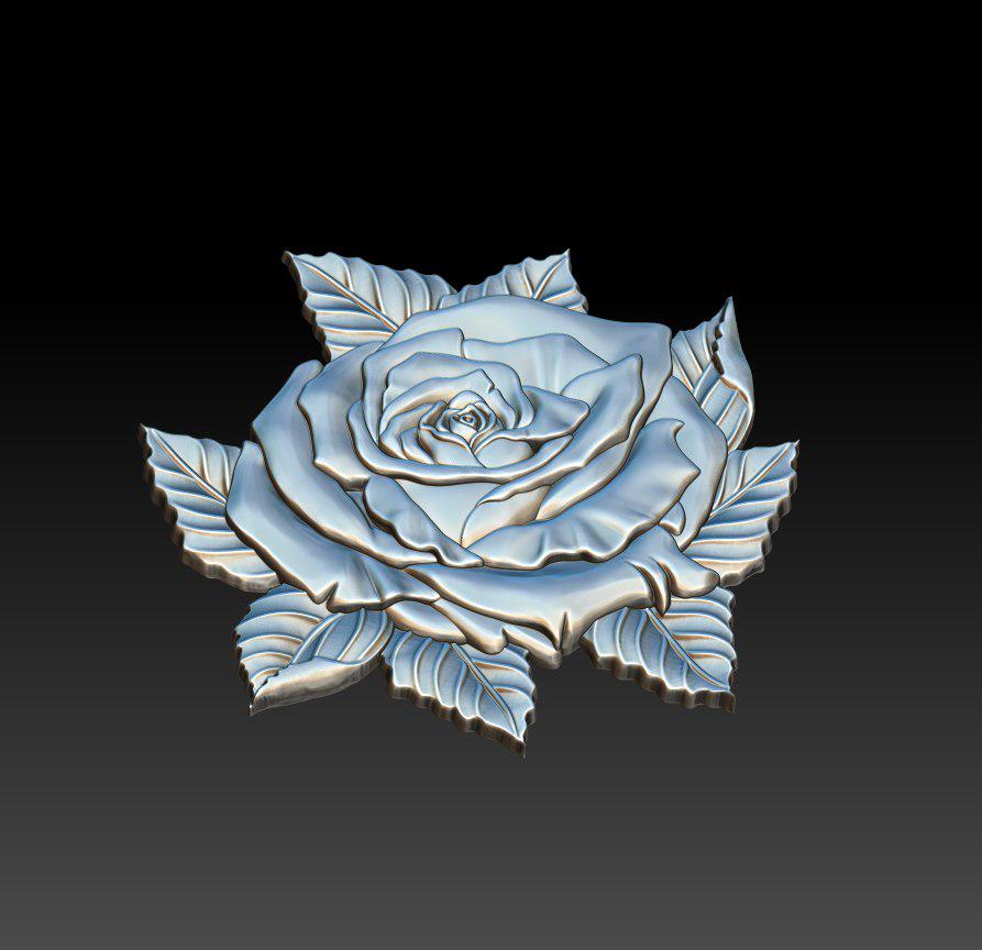 Rose Flower, 3D Model STL File, 3d Print Files, CNC File, 3d Cnc Model ...