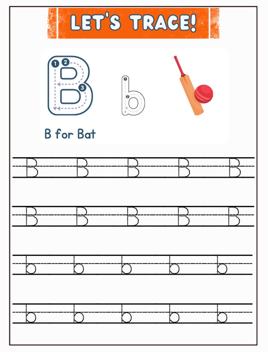 Printable Alphabets and Numbers Tracing Worksheets Pre-k and ...