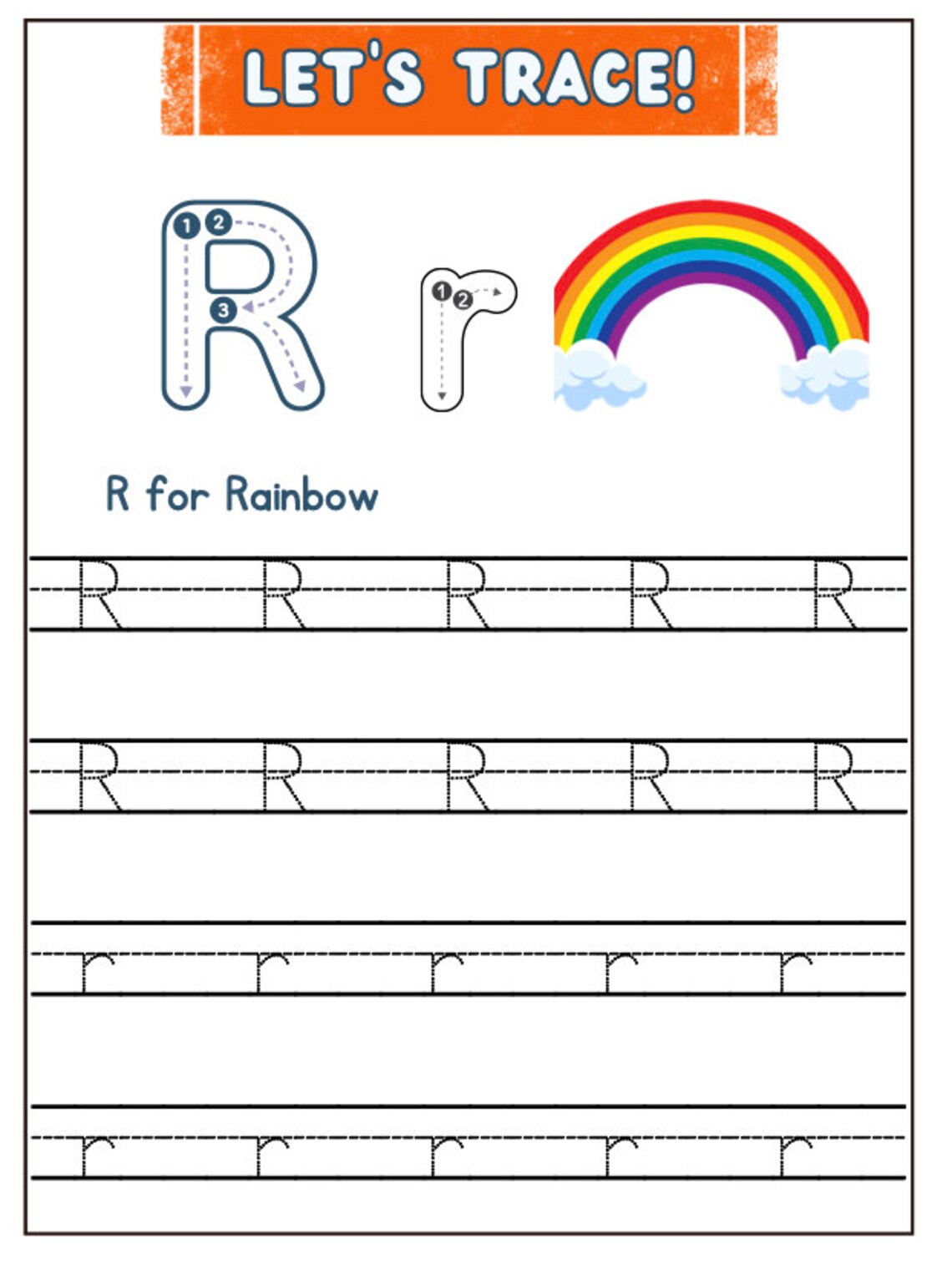 Printable Alphabets and Numbers Tracing Worksheets Pre-k and ...