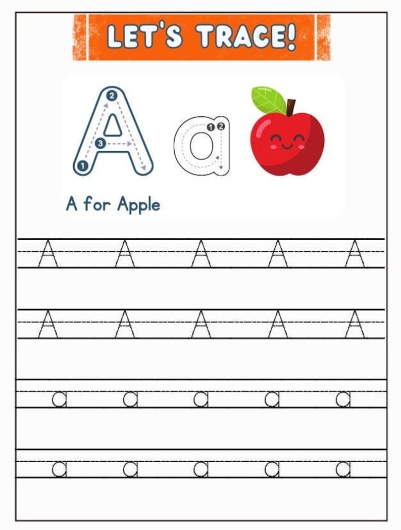 Printable Alphabets and Numbers Tracing Worksheets Pre-k and ...