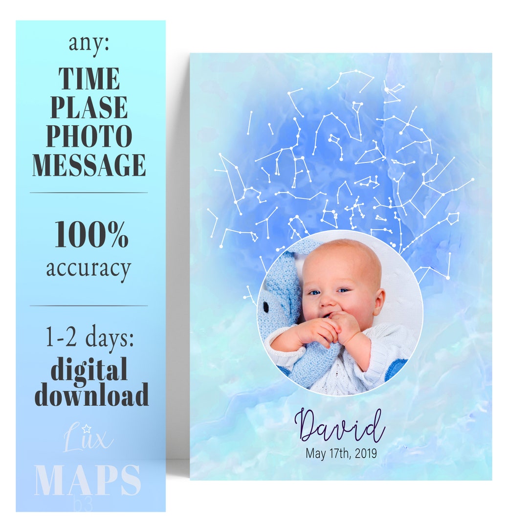 Kids Wall Art!, Custom Star Map, Star Map Poster, Star Map Kids, Gifts ...