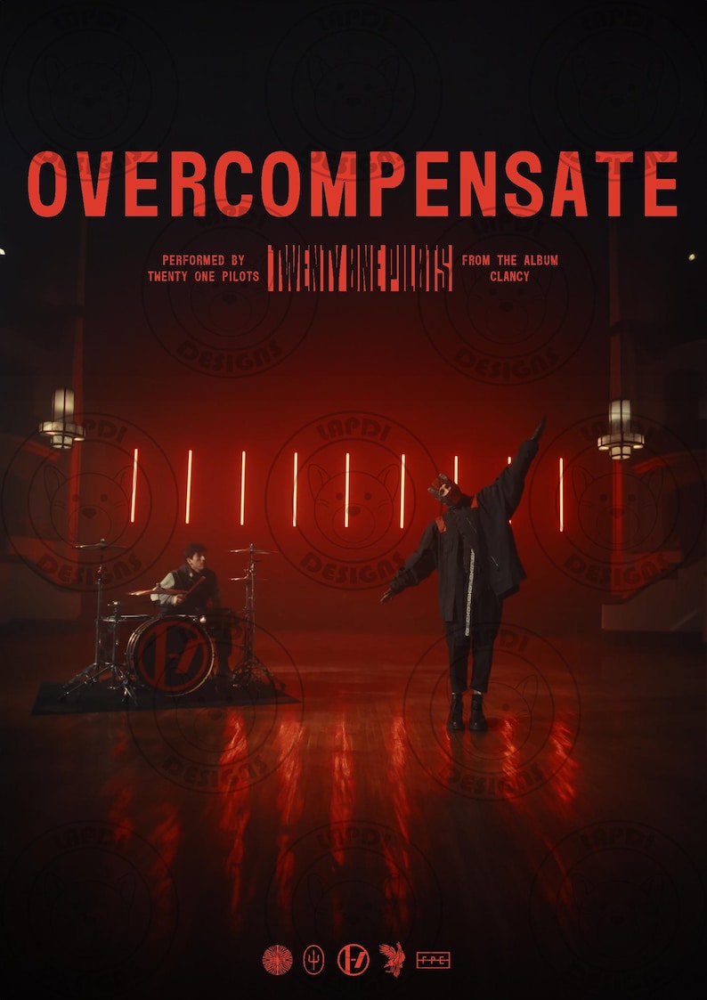 Twenty One Pilots "overcompensate" Poster Digital Download - Etsy