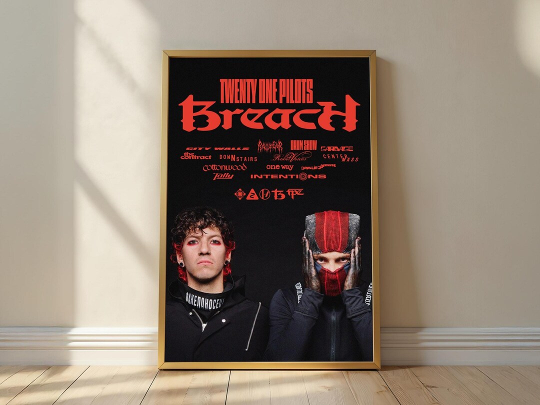 Twenty One Pilots "breach Tracklist" Poster Digital Download - Etsy