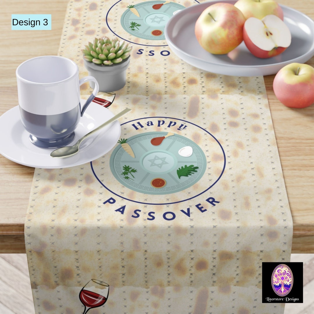 Passover Table Runner, Passover Seder Table Runner, Pesach Tablecloth ...