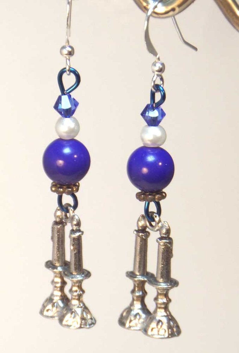 Shabbat Earrings Jewish Jewelry Sterling Silver Earwires Jewish Gift ...