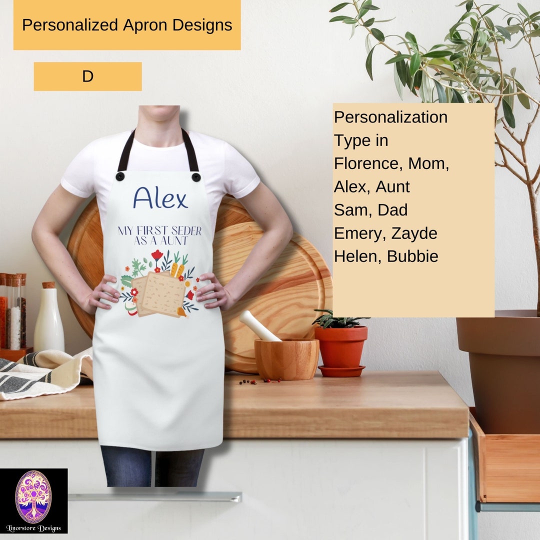 Personalized Apron, Passover Matzah Chef Apron, Cute Pesach Apron ...