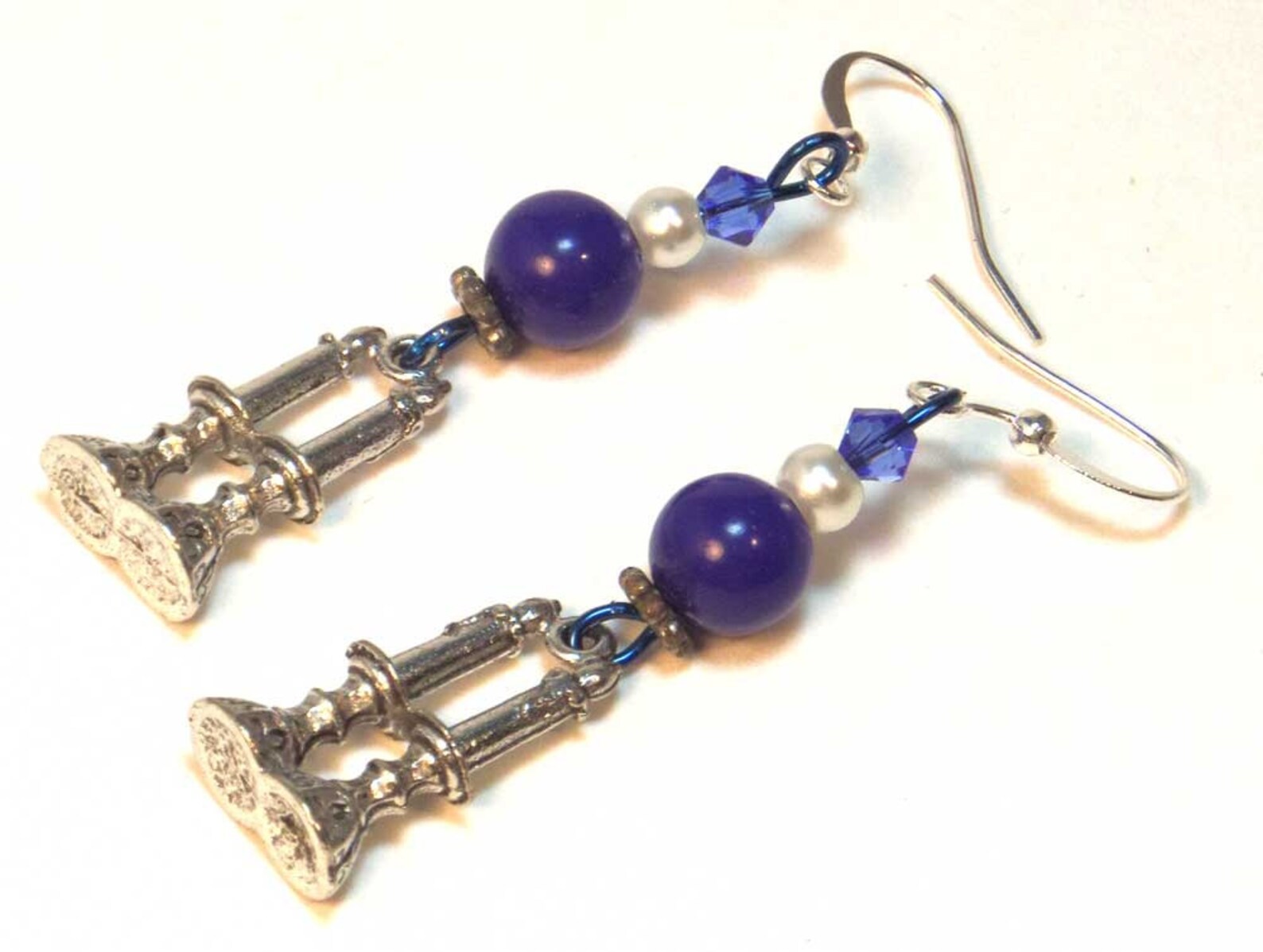 Shabbat Earrings Jewish Jewelry Sterling Silver Earwires Jewish Gift ...
