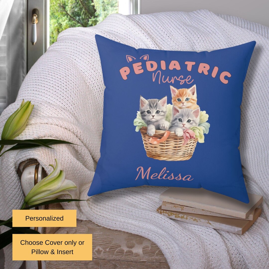 Personalized Pediatric Nurse Pillow, PNP Grad Gift, Custom Pillowcase ...
