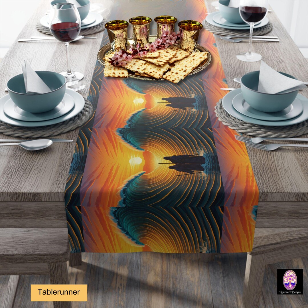 Passover Exodus From Egypt Table Linens for Your Pesach Seder, Hostess ...
