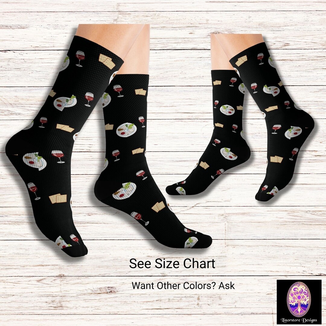 Novelty Passover Seder Plate Socks, Sock Lovers, Jewish Holidays, Cute ...