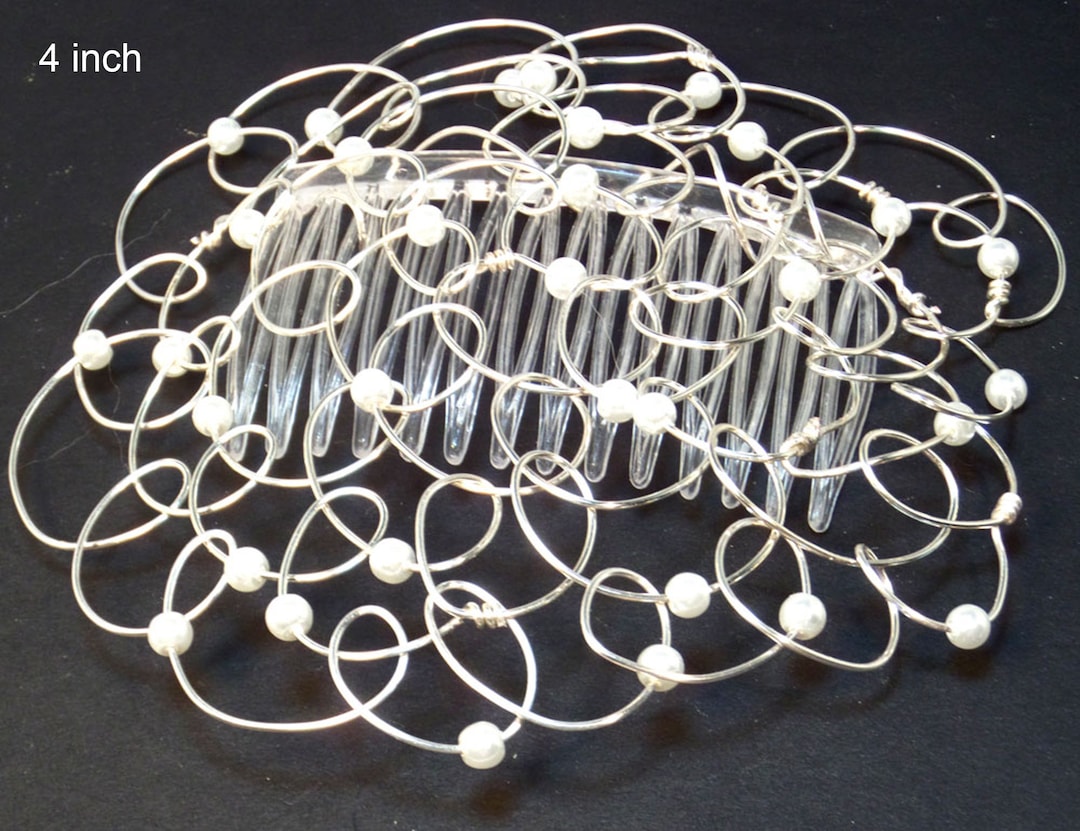 Pearl Wire Beaded Kippah for a Bat Mitzvah or Wedding, Synagogue Hat ...