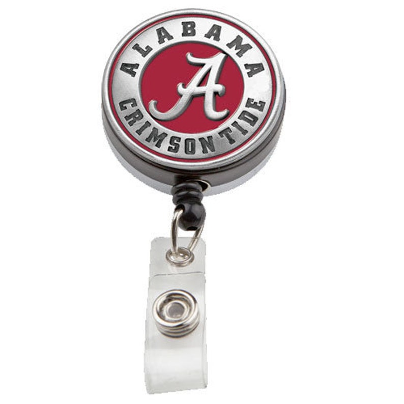 University of Alabama Crimson Tide Badge Reel - Etsy