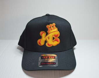 KC Crown Hat Red and Gold Logo Otto 5 Panel Structured Hat - Etsy
