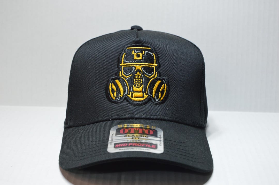 Gas Mask Black Gold Hat/cap - Etsy