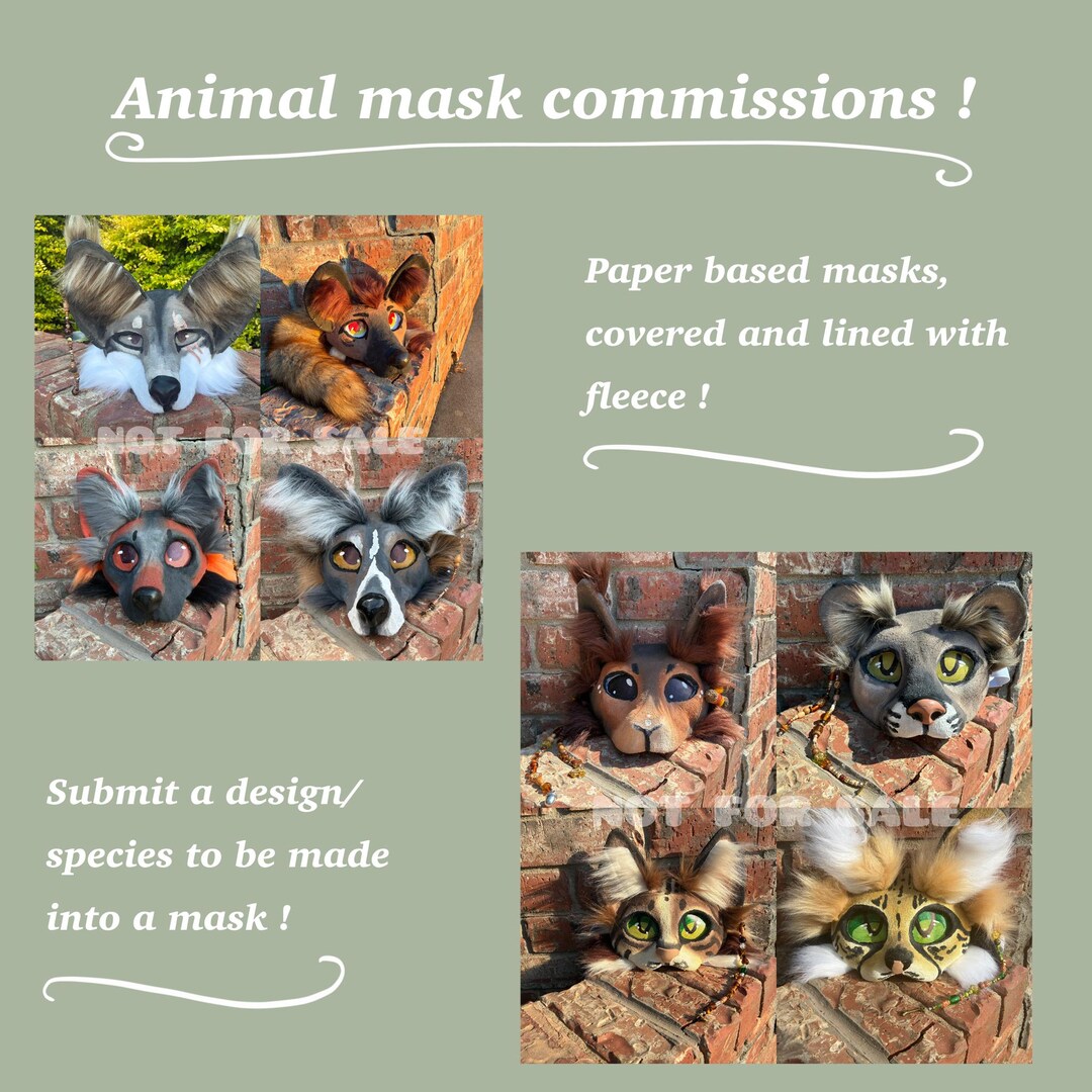 Animal Mask Commsions | Cosplay, Ren Faire, Larp, Costume - Etsy